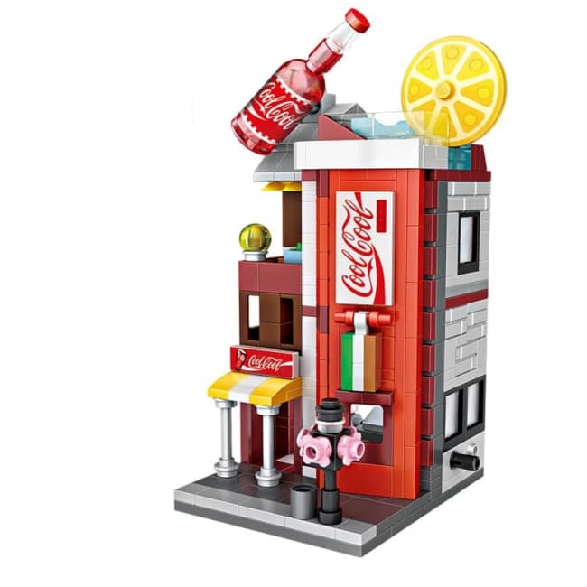 Coca Cola Shop Brick Building Kit | Toy Game Shop