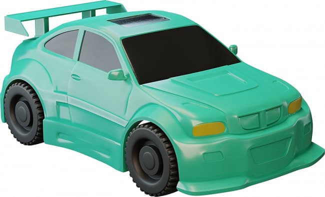 Magic Inductive Truck Follows Black Line Green Car | Toy Game Shop