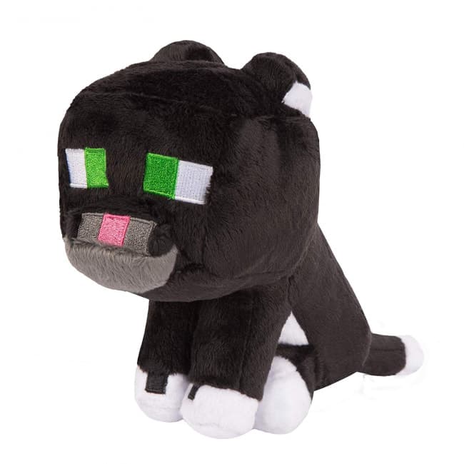 Minecraft Tuxedo Cat Plush Stuffed Toy 8 Inches | Toy Game Shop