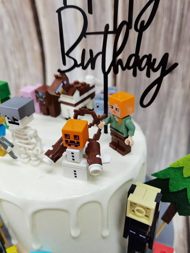 Minecraft 16pc Figures Cake Toppers | Toy Game Shop