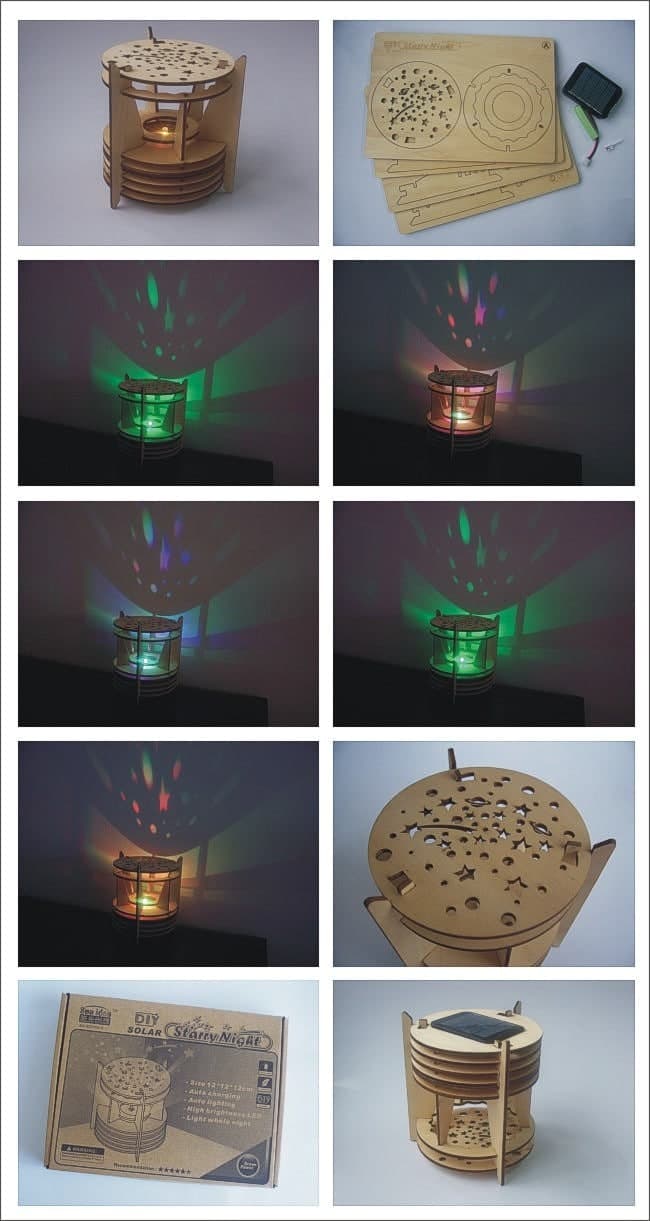 DIY Solar Kits Starry Nights Star Theater Planetarium Projector | Toy ...