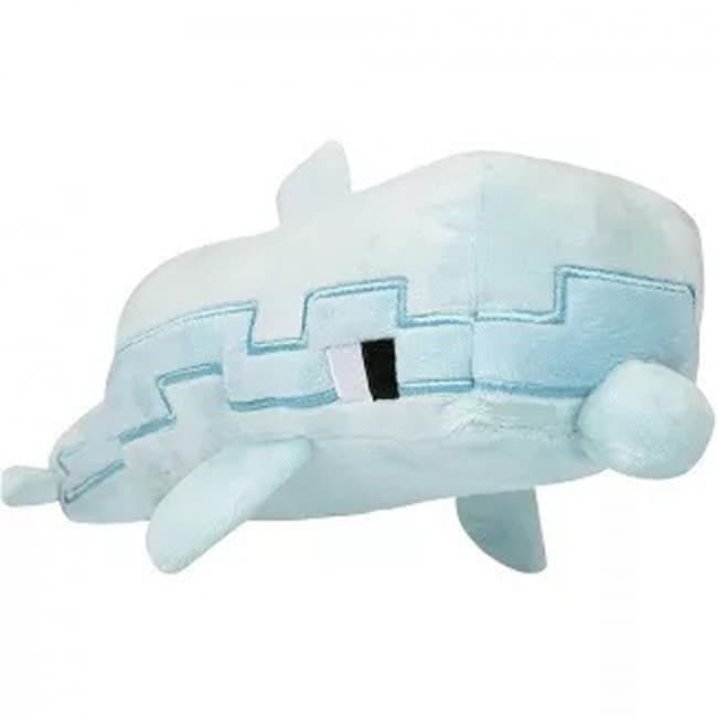 JINX Minecraft Adventure Dolphin Plush Stuffed Toy 9 Inches | Toy Game Shop