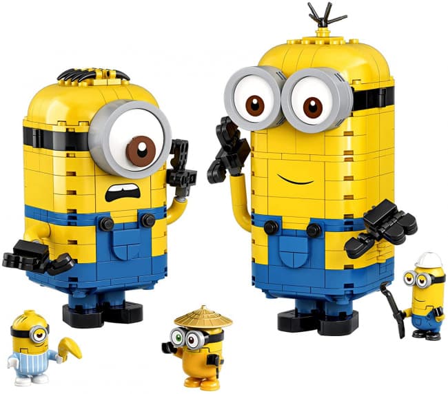 Minions: Brick-Built Minions and Their Lair 75551 Brick Building Kit ...