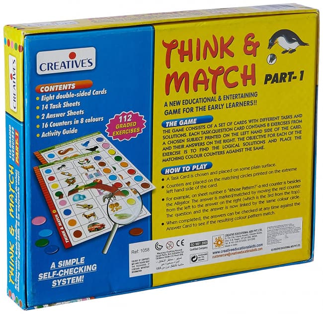 Think And Match Part 1 Educational Game | Toy Game Shop