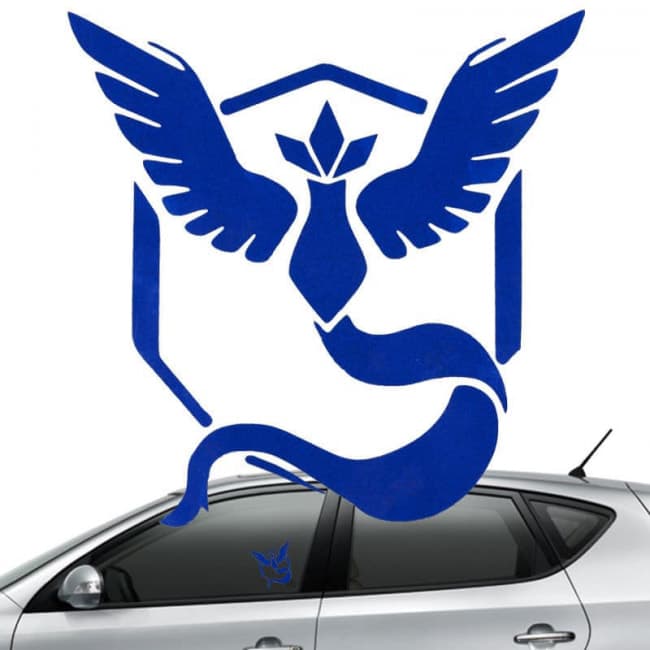 Pokemon Go Blue Team Mystic Window Decal | Toy Game Shop