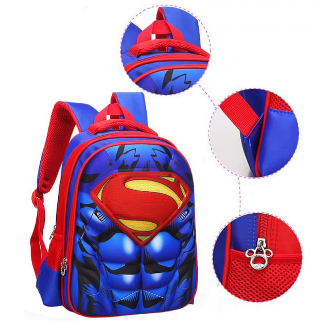 Superman Kids 3D Backpack Schoolbag Rucksack | Toy Game Shop