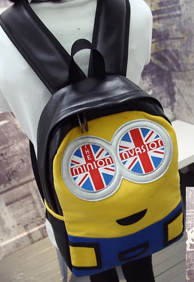 Minion Invasion Leather Feel Backpack 16 Inch | Toy Game Shop
