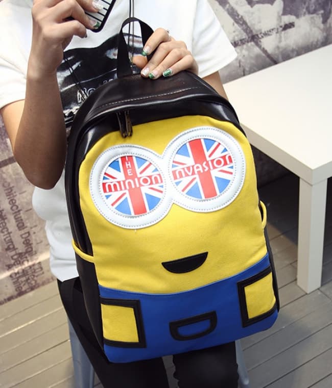 Minion Invasion Leather Feel Backpack 16 Inch | Toy Game Shop