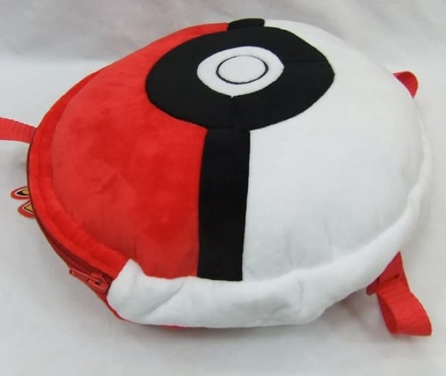 Pokemon Pokeball Soft Plush Kids Backpack (15 inch) | Toy Game Shop