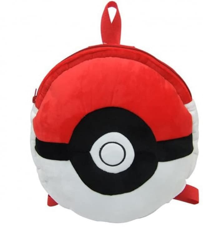 Pokemon Pokeball Soft Plush Kids Backpack (15 inch) | Toy Game Shop