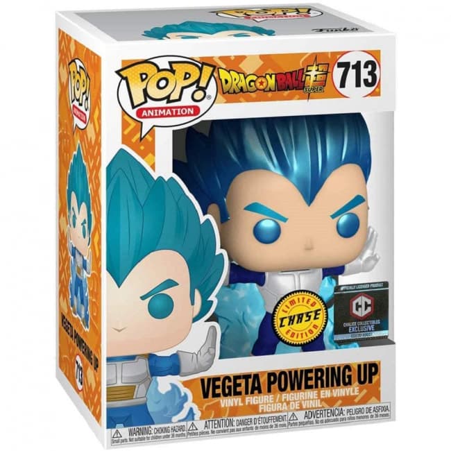 Funko Pop Vegeta Powering Up Metallic Chase Edition #713 Vinyl Figure ...