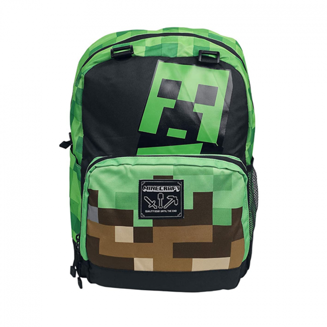Minecraft Creeper Backpack Multicolor 17" Rucksack | Toy Game Shop