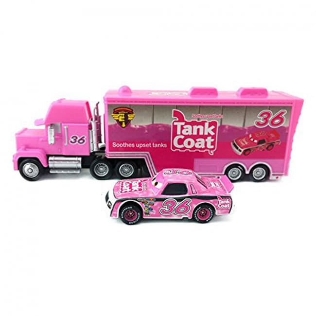 Disney Pixar Cars Die-Cast Vehicle Tank Coat Pink Hauler | Toy Game Shop