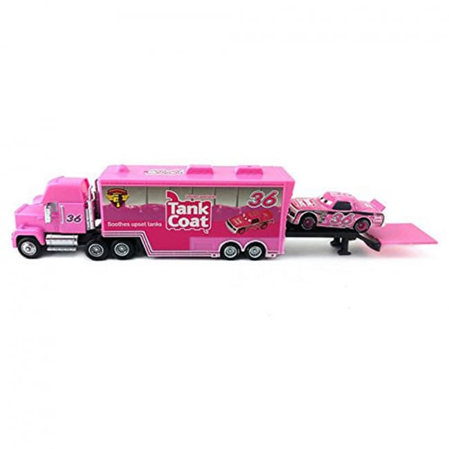 Disney Pixar Cars Die-Cast Vehicle Tank Coat Pink Hauler | Toy Game Shop