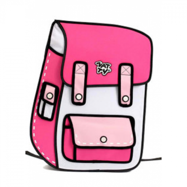 3D 2D Effect Cartoon Paper Bag Comic Backpack Bag | Toy Game Shop