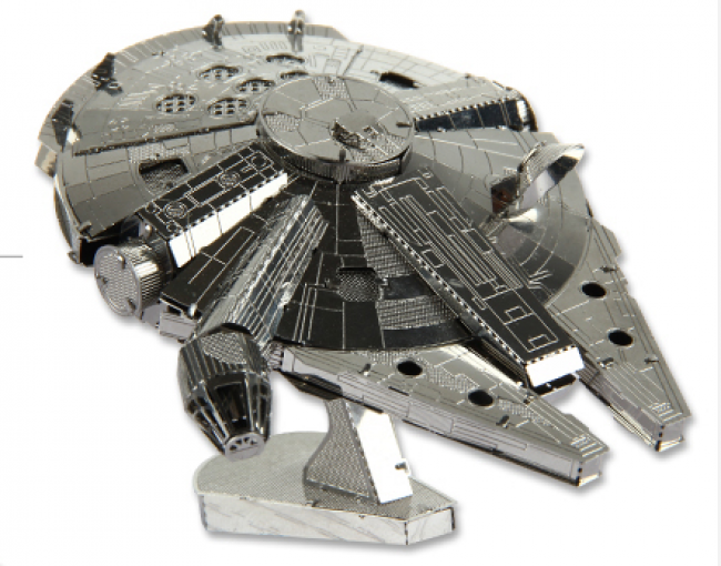 DIY 3D Stainless Steel Metal Puzzle Laser Cut-Star Wars Millennium ...
