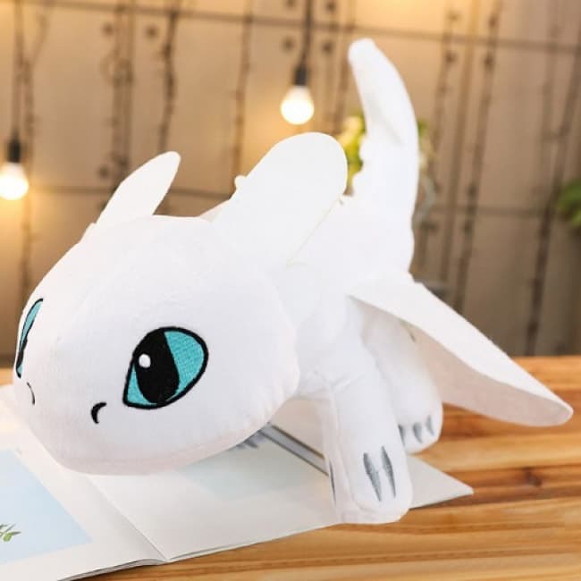 Dreamworks Dragons Lightfury Light Fury 24-inch Deluxe Plush Dragon ...