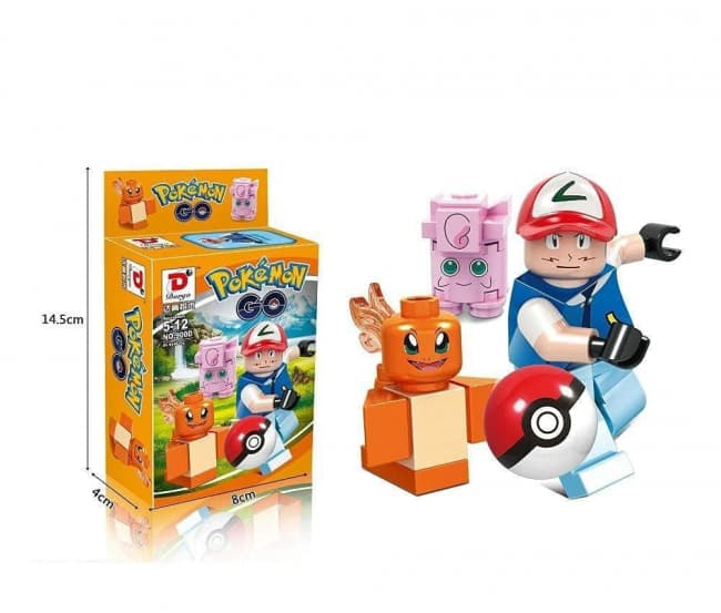 4 Set Pokemon Go Mini Figures Building Blocks Toys | Toy Game Shop
