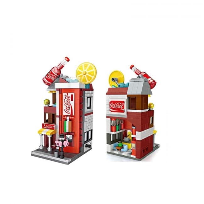 Coca Cola Shop Brick Building Kit | Toy Game Shop