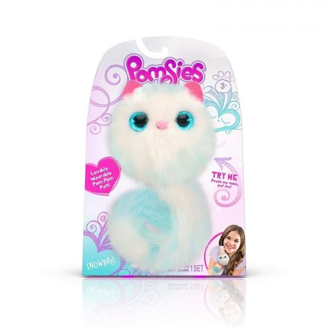 Pomsies Snowball Plush Interactive Toys White | Toy Game Shop