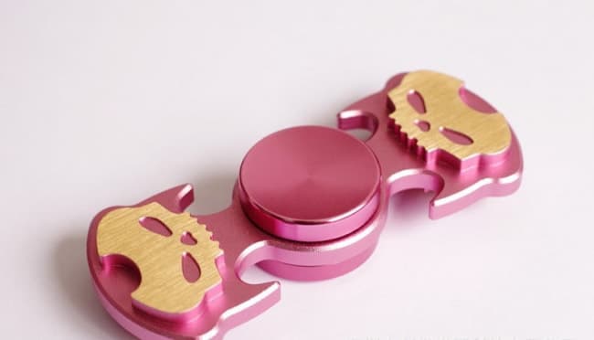 Metal Skull End Fidget Spinner | Toy Game Shop